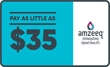 AMZEEQ™ (minocycline) topical foam, 4%